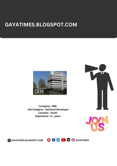 Ibm Hiring Backend Developer Salary 7 Lpa 9 Lpa Kochi Location Experienced Candidates Can Apply