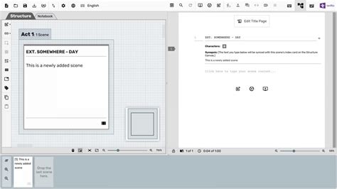Advanced Structuring Tools Scrite