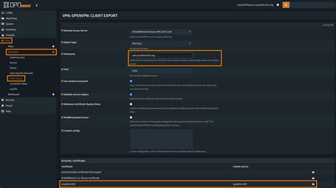 Opnsense Openvpn Remote Access Ssltls User Auth Legacy