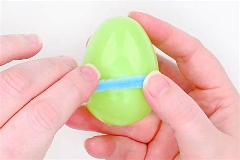 Wrapped Pipe Cleaner Easter Eggs Fuzzy Easter Eggs Craft