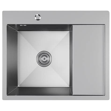 Мойка настол.монтаж 60х50 (3,0) лев. вып 3 1/2 MIXLINE PRO 20см с ...