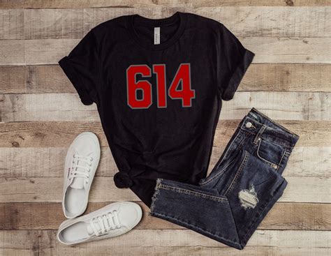 614 Area Code Columbus Oh Unisex Short Sleeve Tee Central Ohio T Shirt