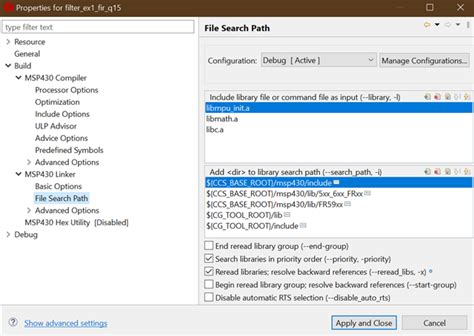 CCSTUDIO Adding DSPLIB In CCS Project Processors Forum Processors TI E2E Support Forums