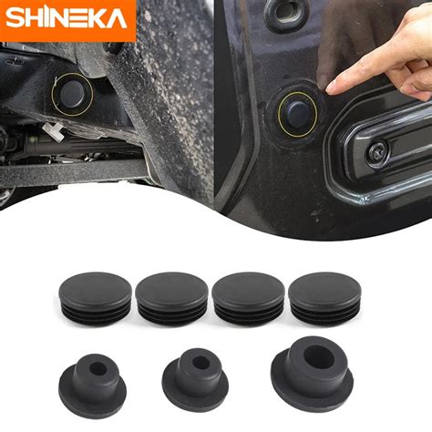 Shineka 이동식 방수 자동차 섀시 프레임 라운드 홀 먼지 플러그 테일 도어 고무 플러그 커버 지프 랭글러 Jl 2018 Up외부 문 판 And 프레임 Aliexpress