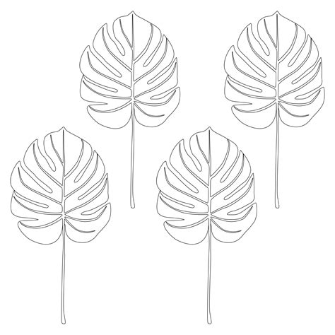 Palm Leaf Template 16 Free Pdf Printables Printablee
