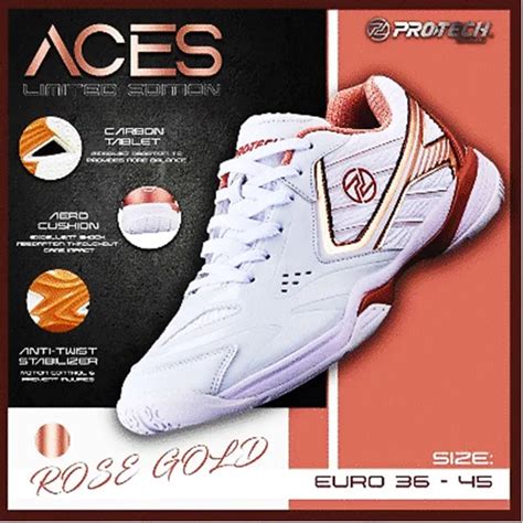 Protech Aces Limited Edition Original Badminton Shoes1 Pair Lazada