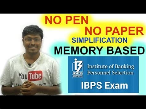 IBPS CLERK PRELIMS Memory Based YouTube