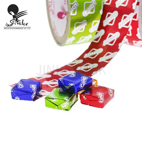 Christmas Candy Wrapper Food Grade Packaging Roll Wax Paper Aluminum Foil Paper Candy Wrapper