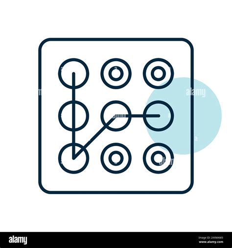 Lock Pattern Vector Icon Hand Entering Smartphone Password Symbol