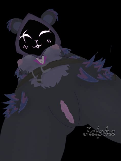 Rule 34 Bear Breasts Cute Female Fortnite Furry Jalpha Legs Apart Looking Down Nipples Purple