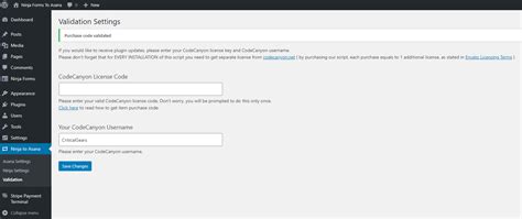 Ninja Forms Asana Integration By Criticalgears Codecanyon