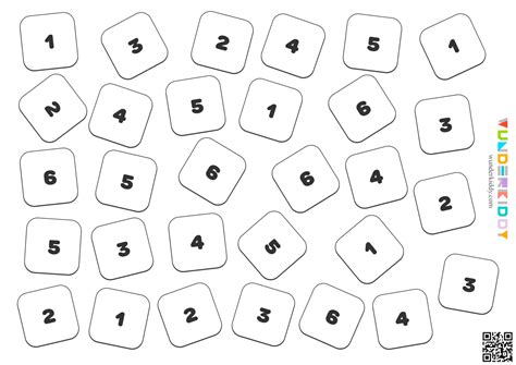 Printable Match The Dice Problem Solving Counting Activity