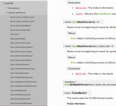 documentation missing for the c api with latest release · issue 698
