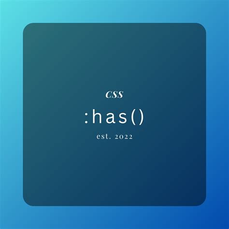 Css Has Pseudo Class