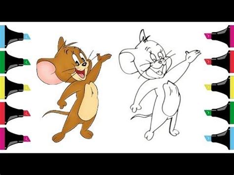 How To Draw Jerry From Tom And Jerry Step By Step Cute Cartoon Drawings Tom And Jerry Drawing