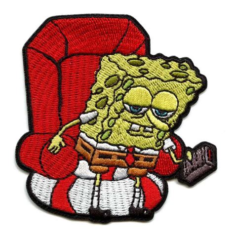 Spongebob Squarepants Ight Imma Spongebob Head Out Patch Nickelodeon Cartoon Tv Embroidered Iron