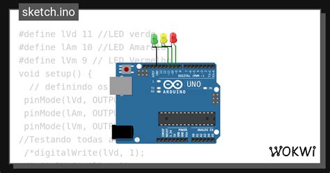 Sinal De Transito Wokwi Esp32 Stm32 Arduino Simulator