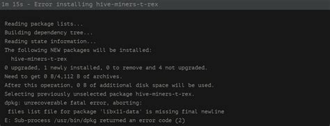 Error Installing Hive Miners General Forum And Knowledge Base A Place Where You Can Find