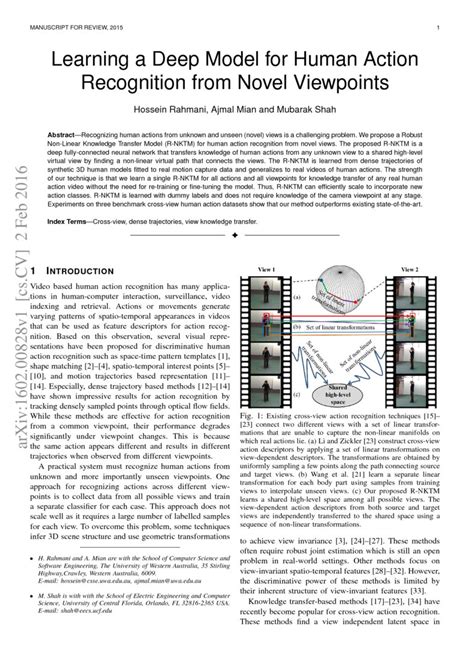 Learning A Deep Model For Human Action Recognition From Novel
