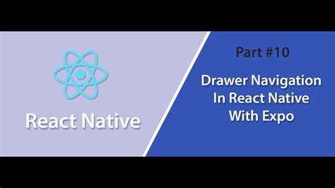 drawer navigation in react native with expo youtube