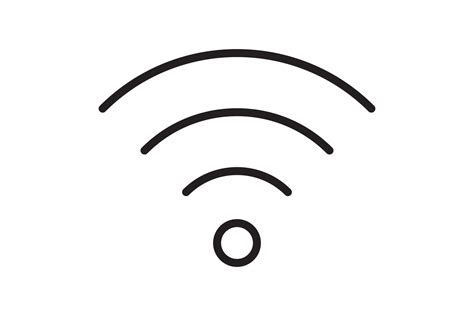 Wi Fi Symbol Signal Connection Vector Wireless Internet Technology Sign Wifi Network