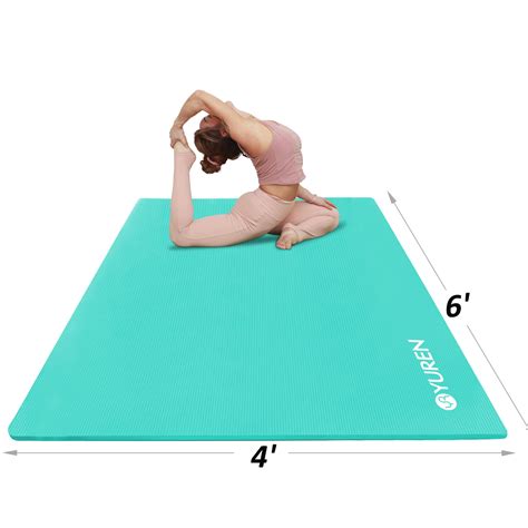 Rytmat Extra Large Yoga Mat 78x51 10mm Thick Foam Exercise Mats Floor