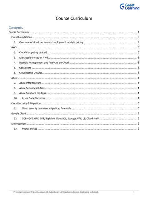 Detailed Curriculum And Program Outline Cloud Download Free Pdf Cloud Computing Microsoft