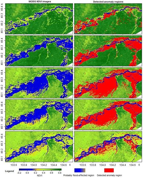 The Modis Ndvi Image Time Series Left Column A E Showing The Dynamic Download Scientific