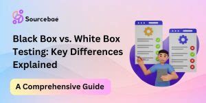 Black Box Vs White Box Testing Key Differences Explained SourceBae