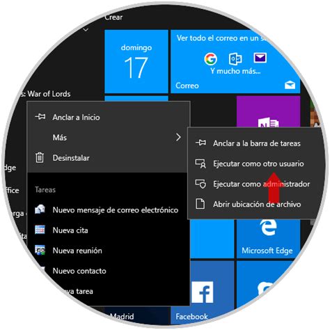 Añadir Ejecutar Como Otro Usuario En Menú Inicio Windows 10 Solvetic