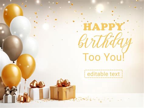 Premium Psd Psd Happy Birthday Celebration Banner Background Balloon