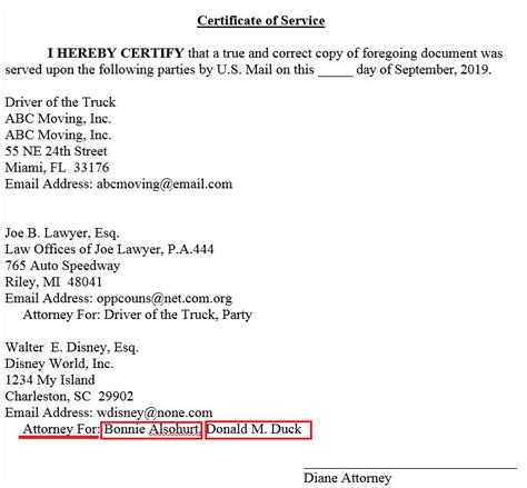 Creating A Service List For Cases With Multiple Defendants Represented