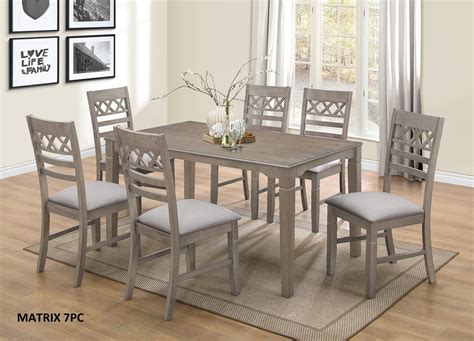 Matrix 7 Pc Dining Set Caprice Furniture