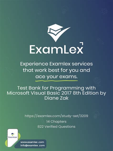 Test Bank For Programming With Microsoft Visual Basic 2017 8th Edition