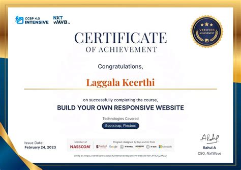 Keerthi Laggala On Linkedin Nxtwave Coding Programming Rahulattulurisir Fullstackdeveloper