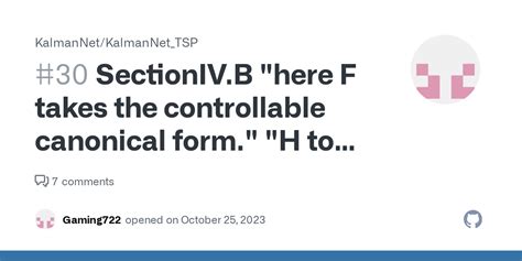 Sectionivb Here F Takes The Controllable Canonical Form H To Take