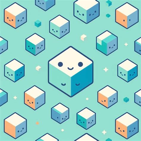 Premium Photo Cubic Seamless Pattern
