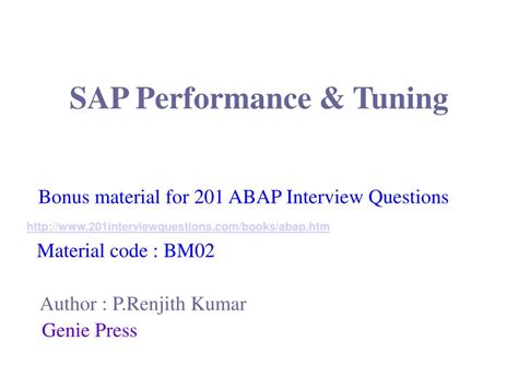 Ppt Sap Performance And Tuning Powerpoint Presentation Free Download