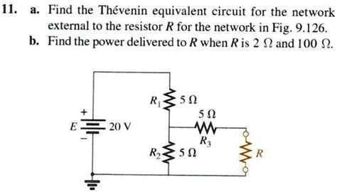 A Find The Thevenin Equivalent Circuit For The Network External To The