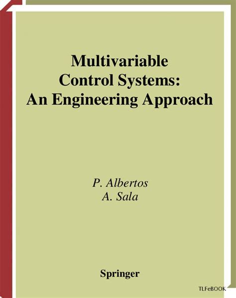 Multivariable Control Systems An Engineering Approach Springer Ebook Tlfebook Pdf Download