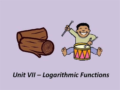 unit vii logarithmic functions section viia logarithmic functions