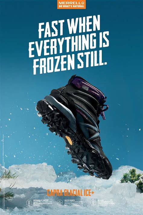 Merrell Max Amato Merrell Print Advertising Winter Warmth
