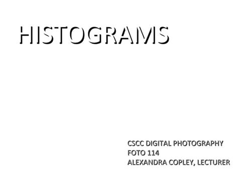 Histograms Ppt