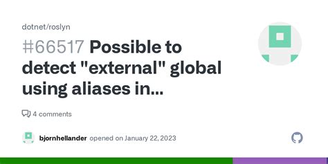 Possible To Detect External Global Using Aliases In Analyzer · Issue