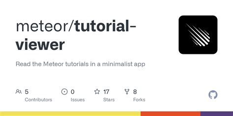 Github Meteortutorial Viewer Read The Meteor Tutorials In A Minimalist App