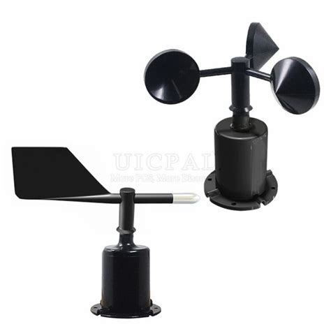 30m S Weather Station Outdoor 3 Cup Anemometer Sensor Polycarbon Fiber