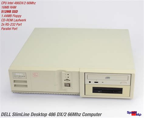 Retro Dell Optiplex 466 L Computer Pc Intel 486 Dx 2 66mhz Ssd 512mb Windows Ebay