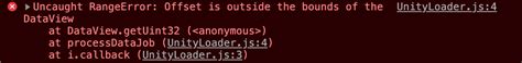 Webgl Uncaught Rangeerror Unity Engine Unity Discussions