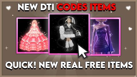🚨get These New Code Items Before Theyre Deleted Forever Dress To Impress Dti Free Codes On