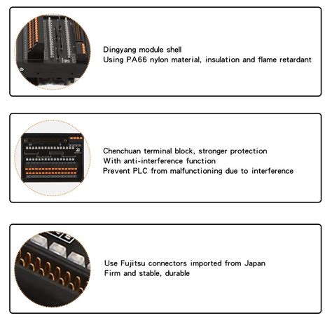 Mitsubishi Plc Input And Output Terminal Block 32 Points With Light